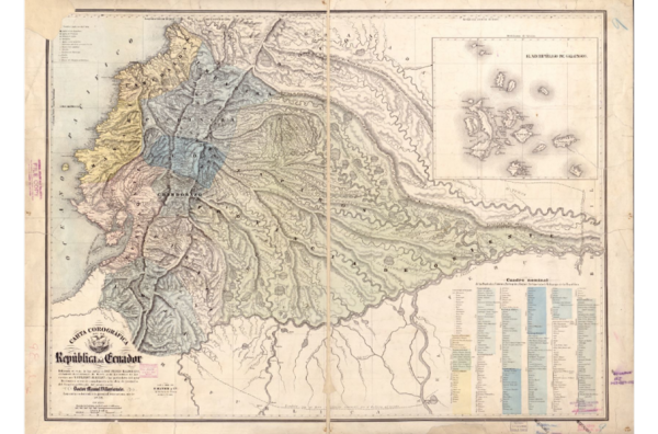 1800s Map of Ecuador
